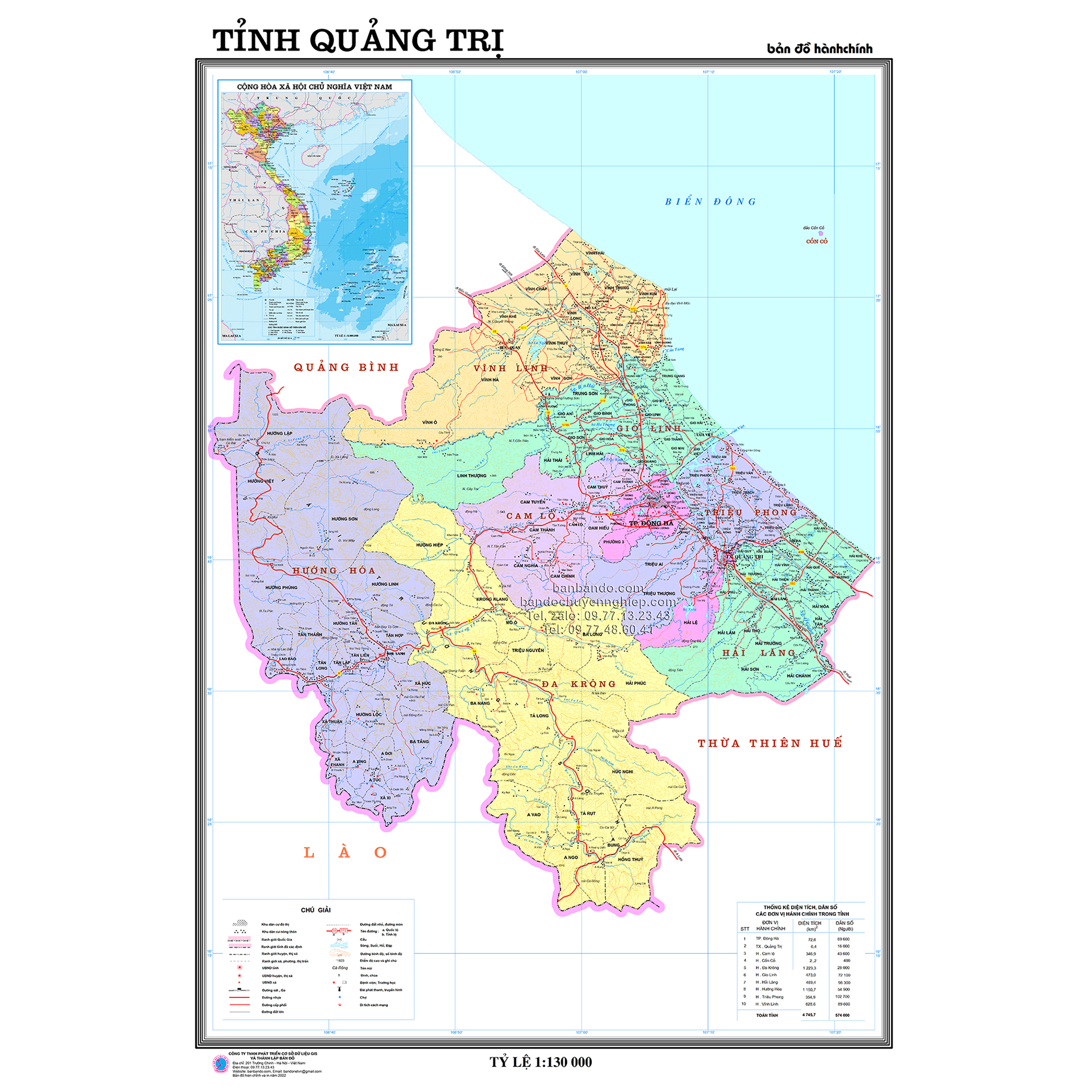 Bản đồ hành chính tỉnh Quảng Trị,Bản đồ tỉnh Quảng Trị,Bản đồ tỉnh ...